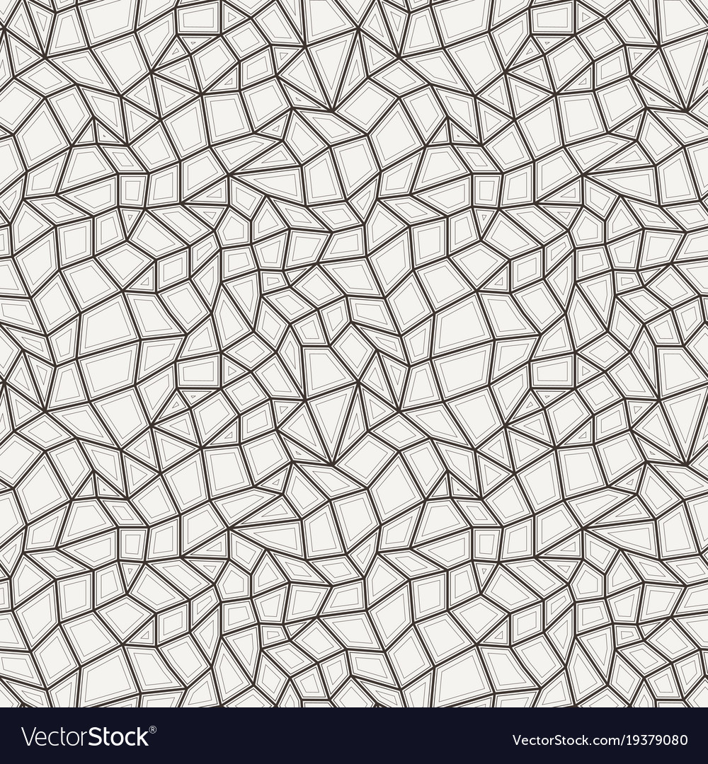 Outline polygon seamless pattern Royalty Free Vector Image