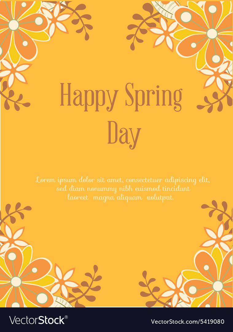 Spring Royalty Free Vector Image - VectorStock