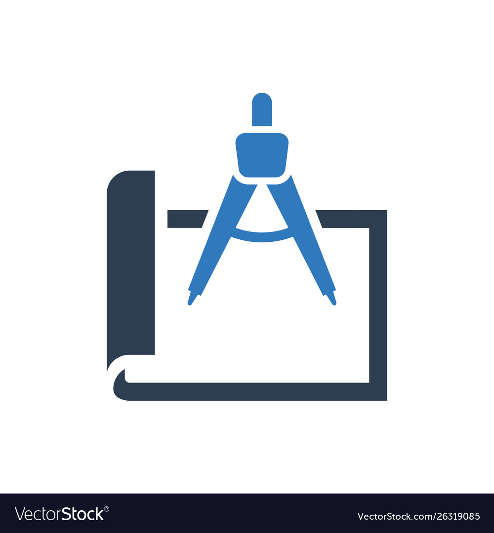 Architect planning icon Royalty Free Vector Image
