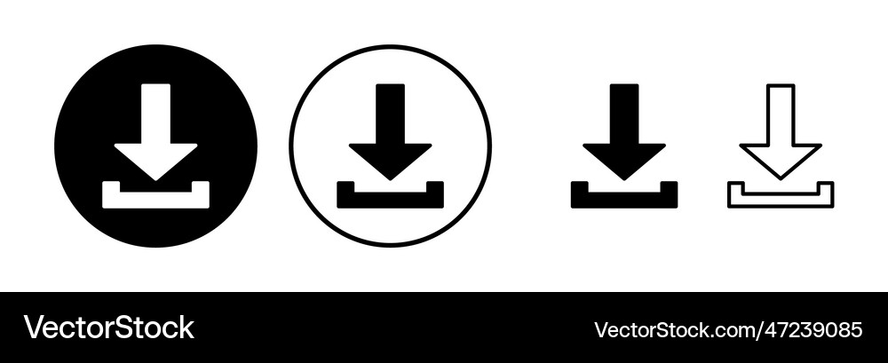 Download icon downloading icon Royalty Free Vector Image