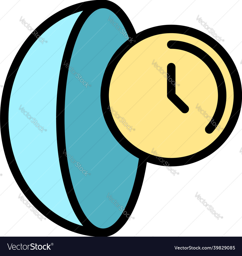 Optometry lens icon color outline Royalty Free Vector Image Optometry lens icon color outline Royalty Free Vector Image