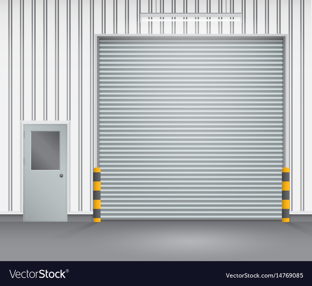 Shutter door Royalty Free Vector Image - VectorStock