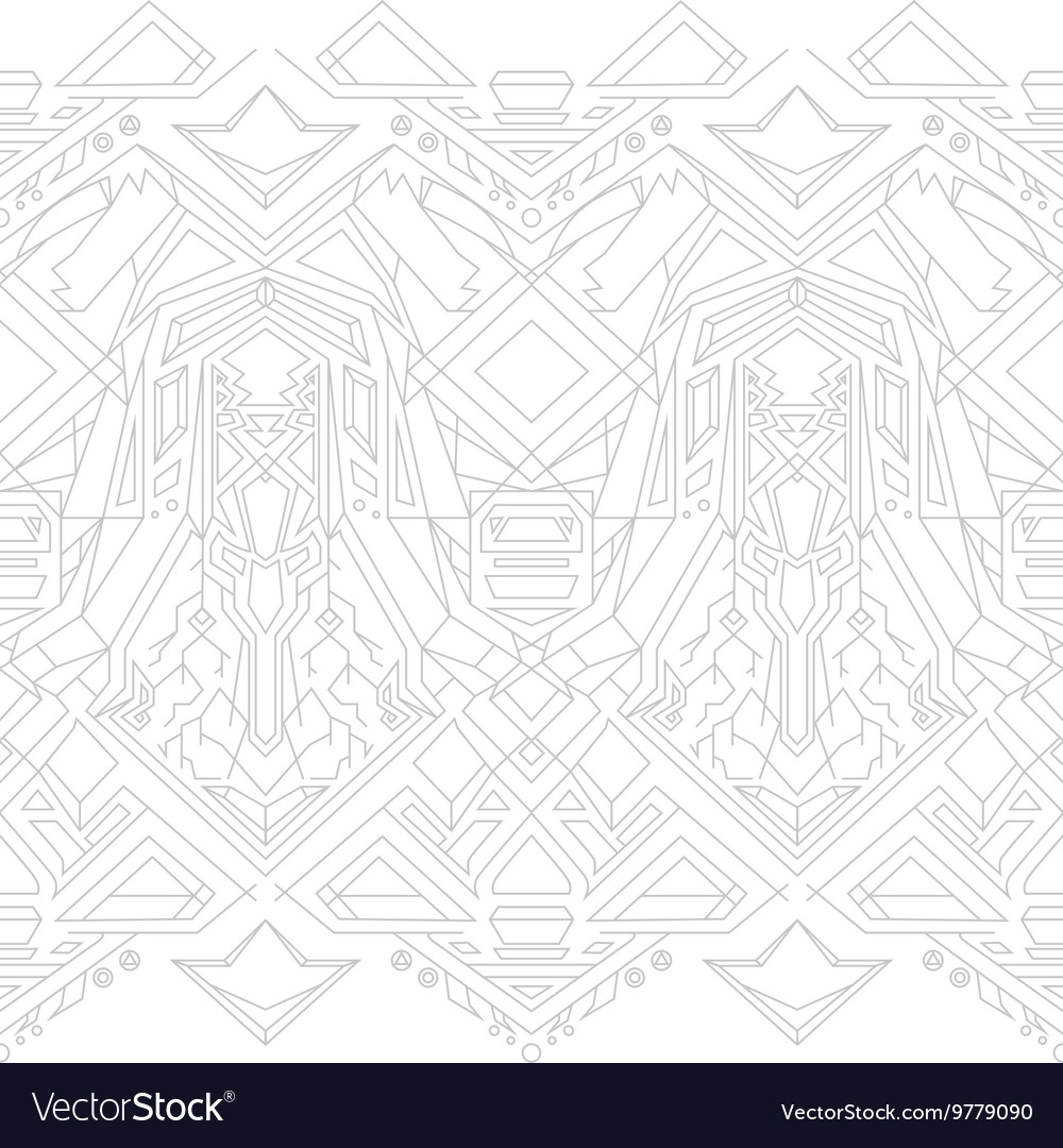 Gray outline pattern Royalty Free Vector Image