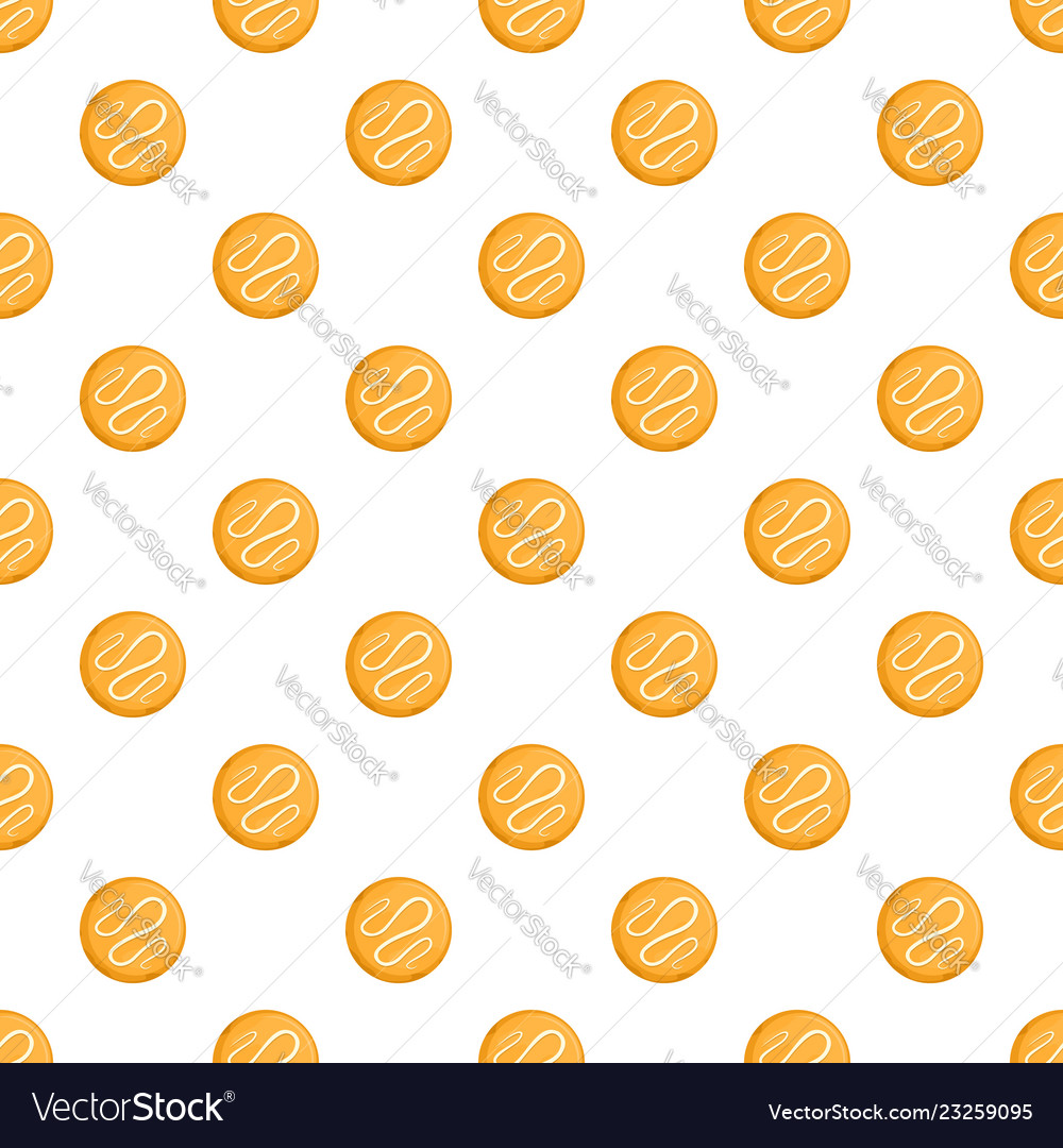 Bagel pattern seamless Royalty Free Vector Image