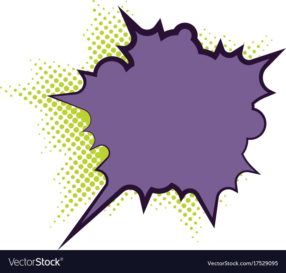 Comics book dialog empty cloud Royalty Free Vector Image