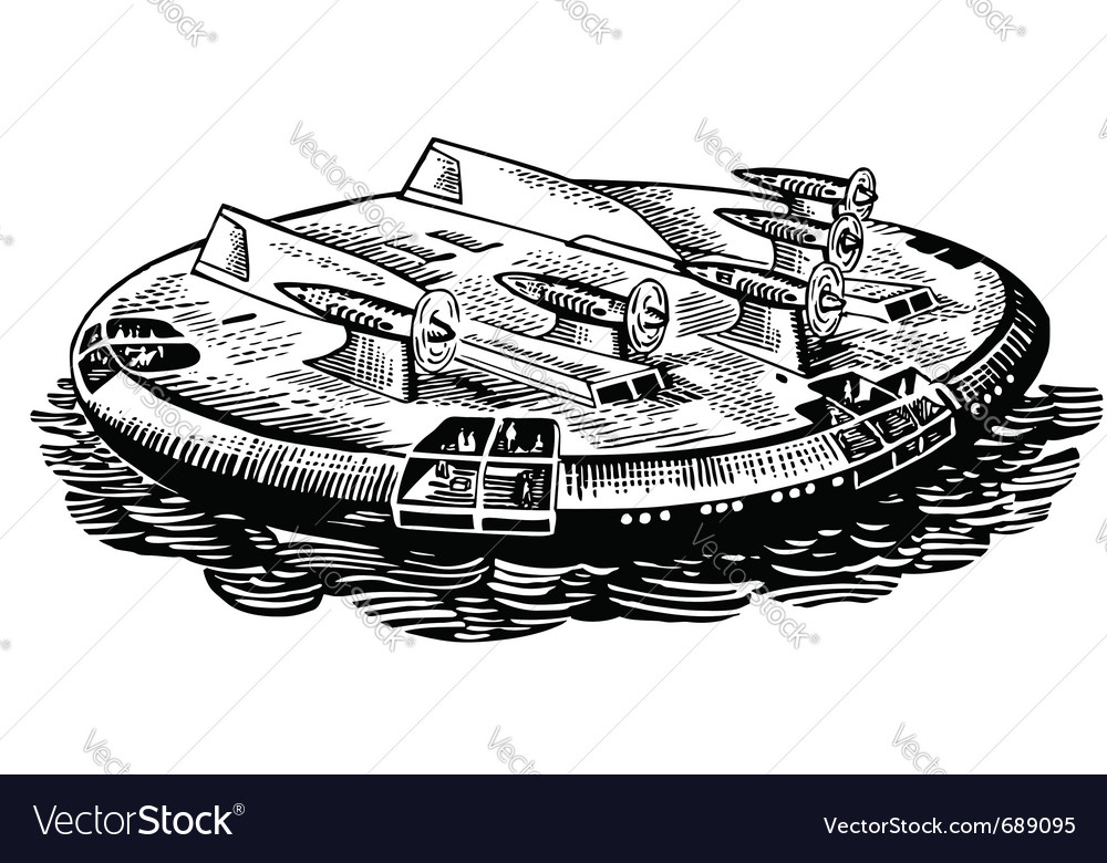 Hovercraft Royalty Free Vector Image - VectorStock