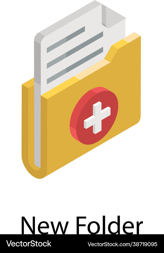 New folder Royalty Free Vector Image - VectorStock