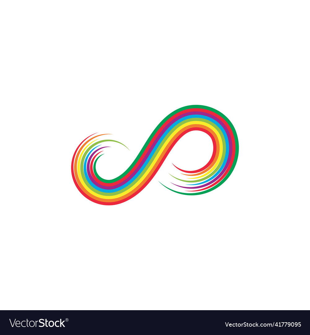 Rainbow logo Royalty Free Vector Image - VectorStock