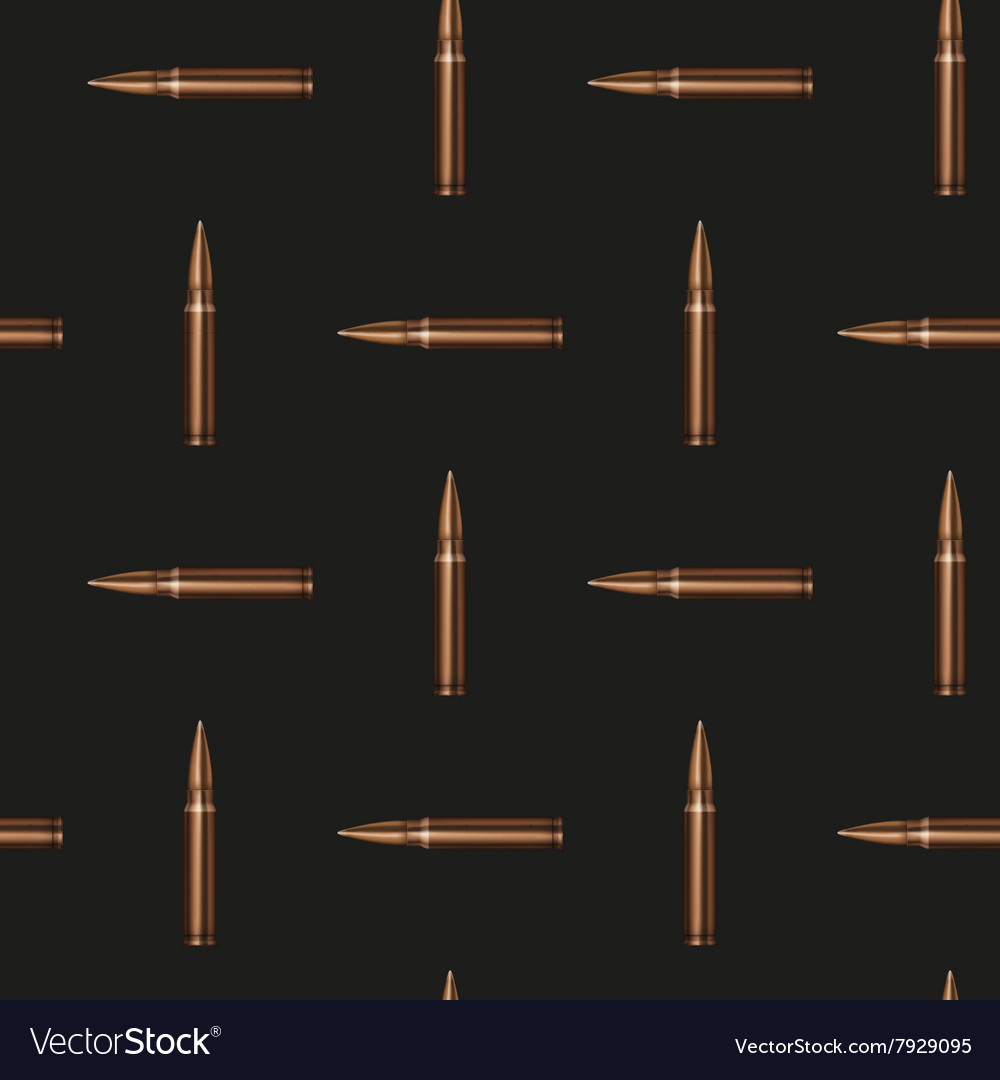 Rifle bullets pattern background Royalty Free Vector Image