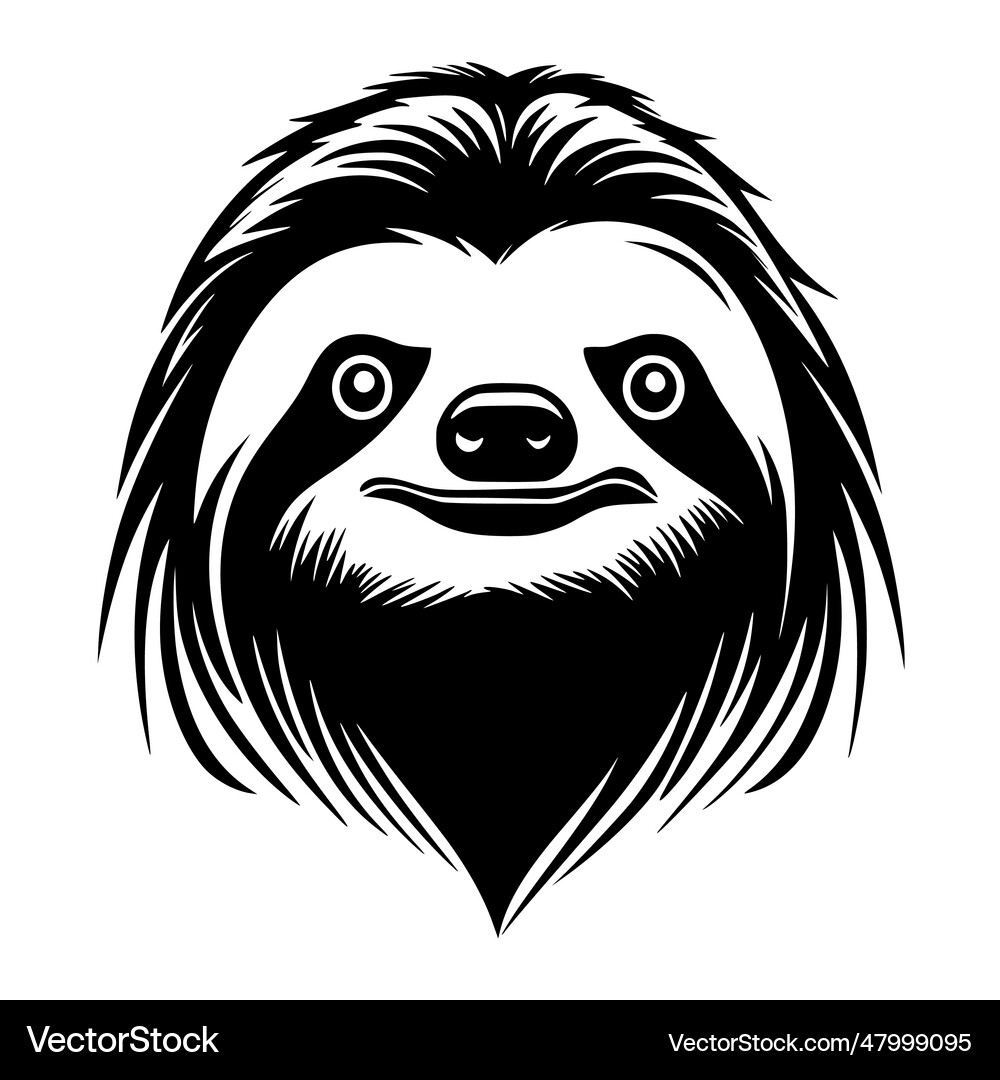 Sloth animal logo symbol Royalty Free Vector Image