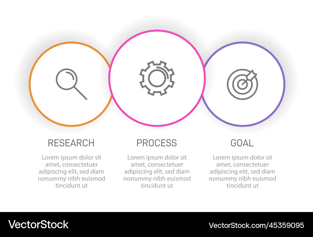 Vertical infographic design with icons and 3 Vector Image