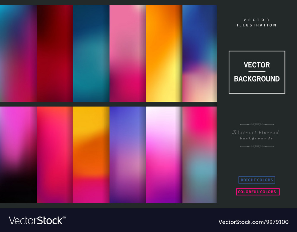 Blurred backgrounds Royalty Free Vector Image - VectorStock