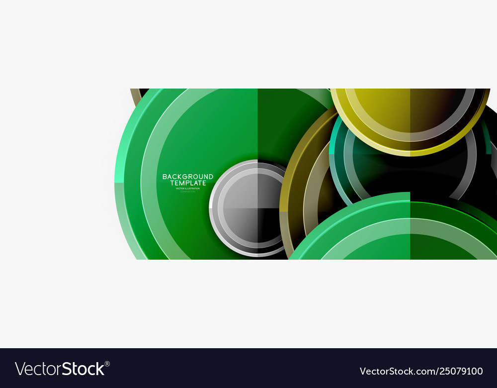 Circular pattern abstract circles composition Vector Image