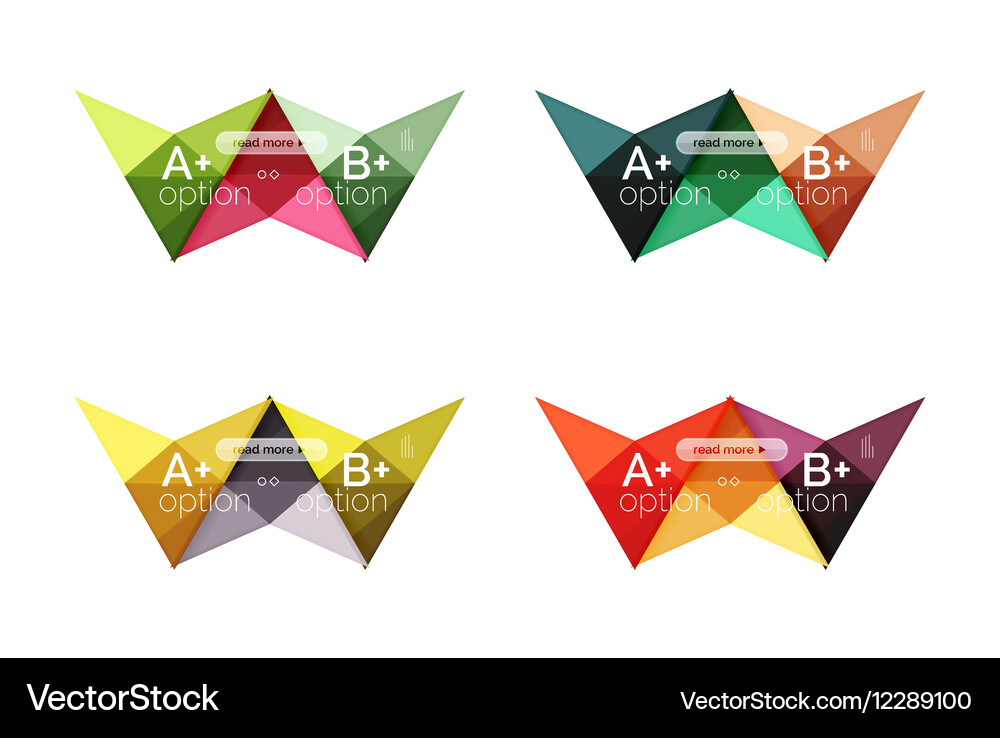 Colorful arrow option infographics Royalty Free Vector Image