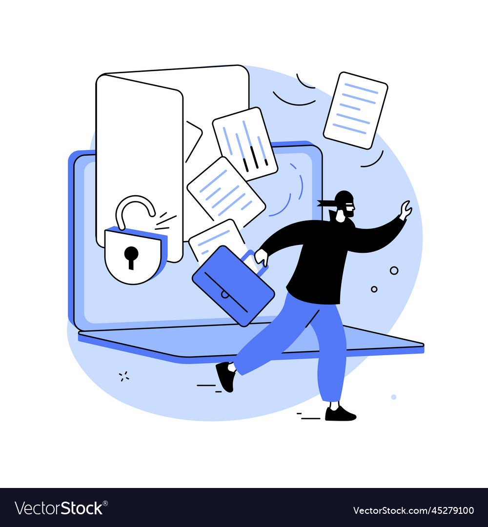 Data leakage abstract concept Royalty Free Vector Image Data leakage abstract concept Royalty Free Vector Image