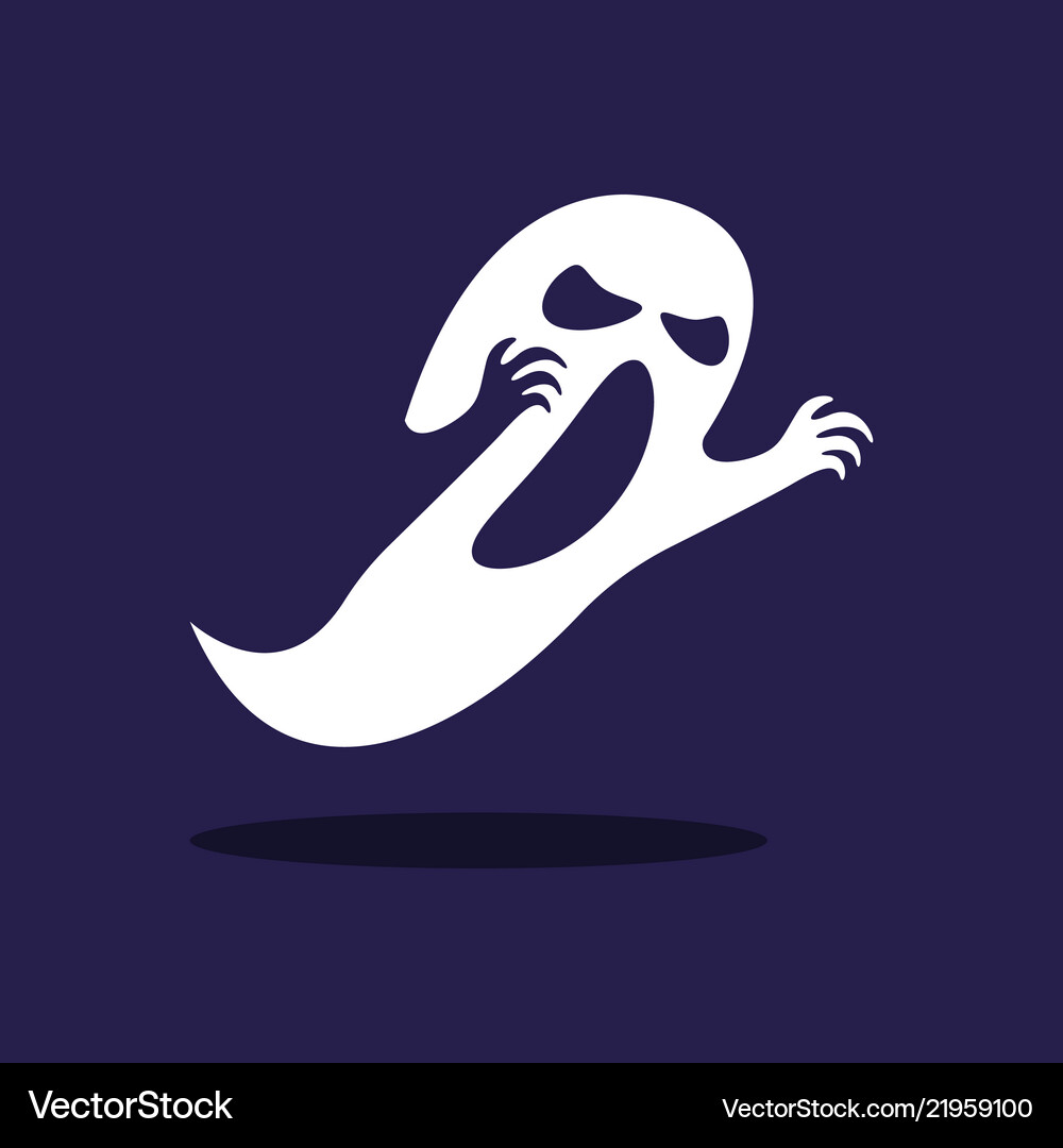 Ghost halloween character Royalty Free Vector Image