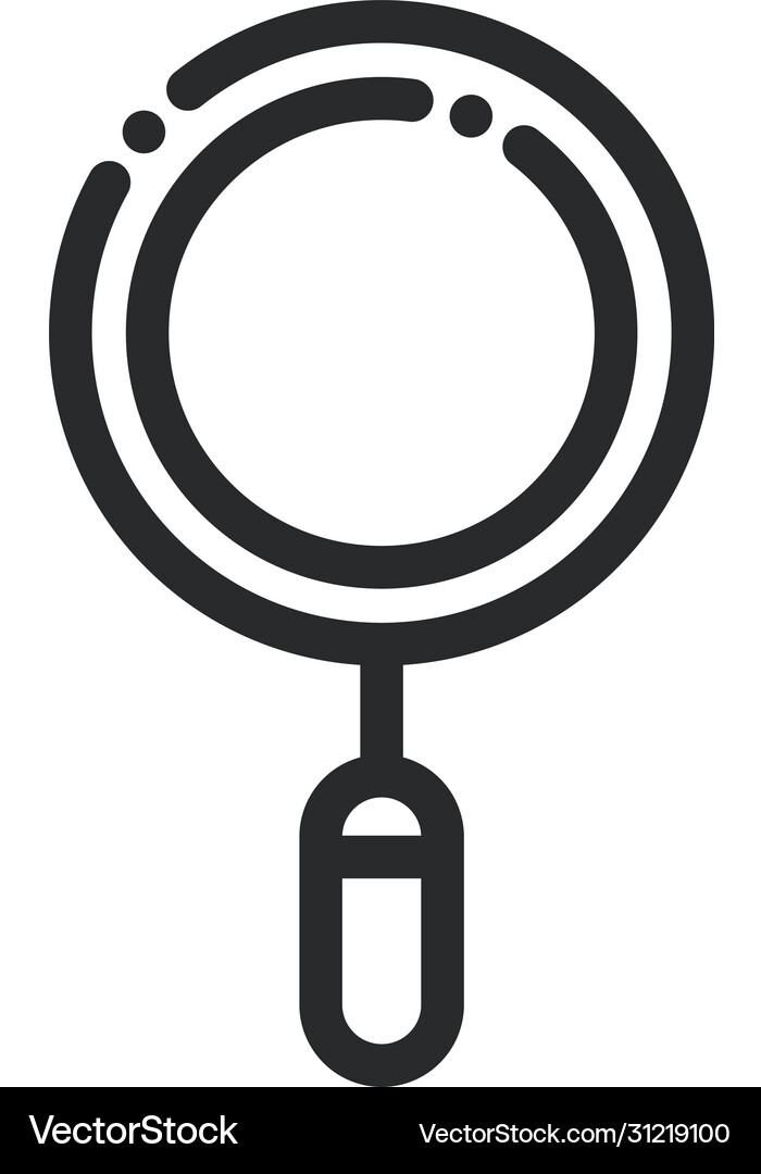 Magnifying glass laboratory science and research Vector Image