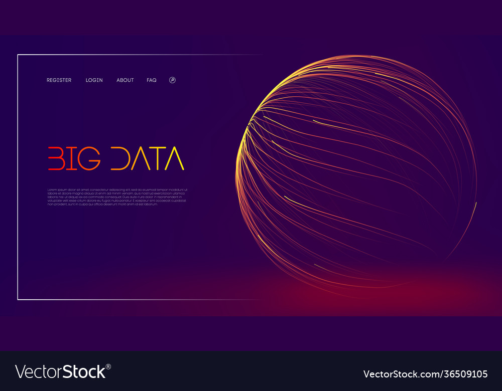 Business data structure analysis digital Vector Image