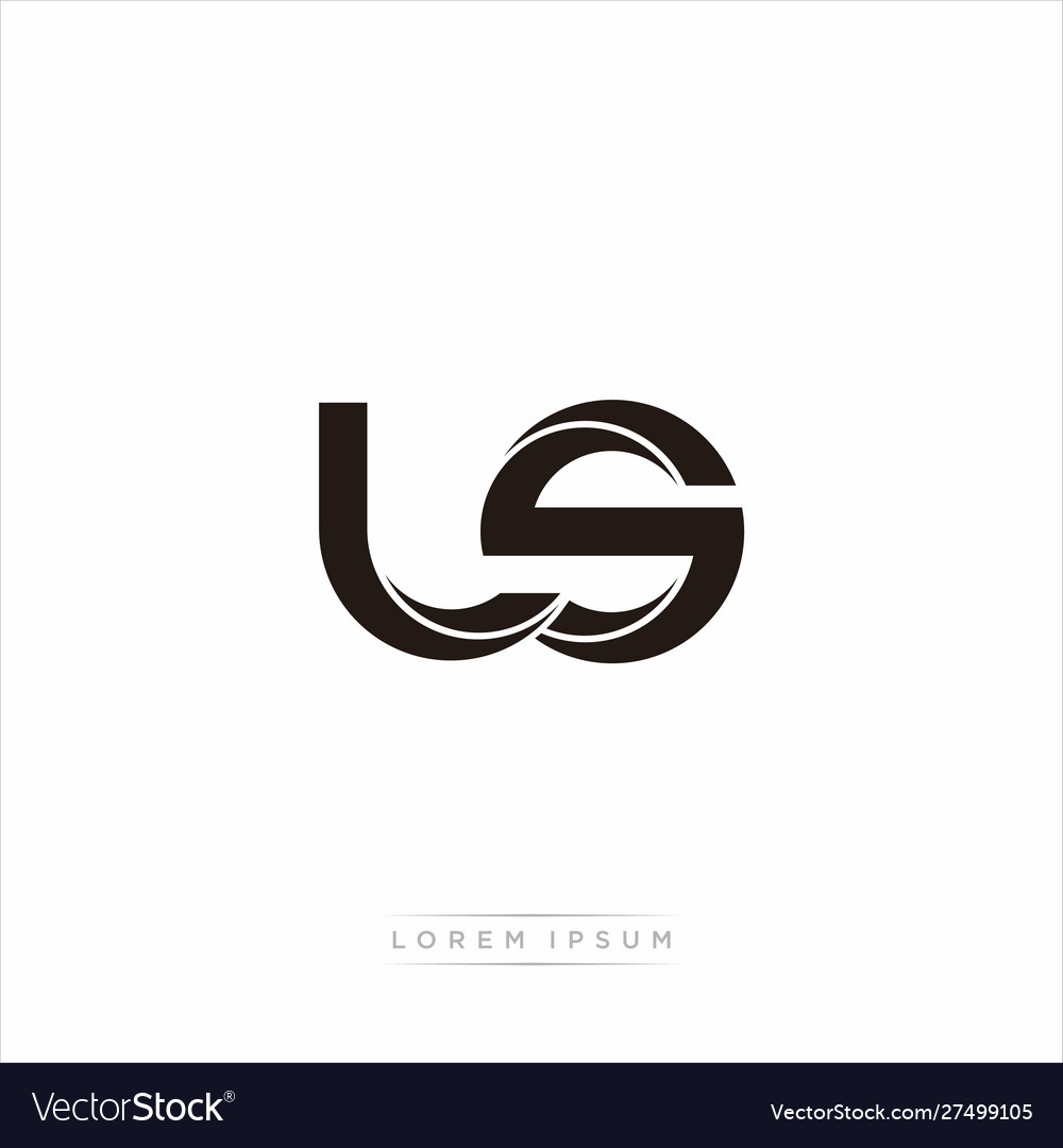 Ls initial letter split lowercase modern monogram Vector Image