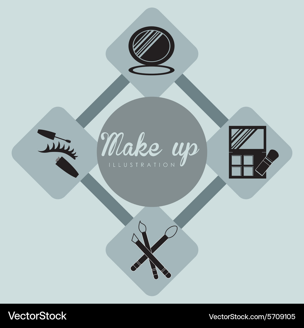 Make up design Royalty Free Vector Image - VectorStock