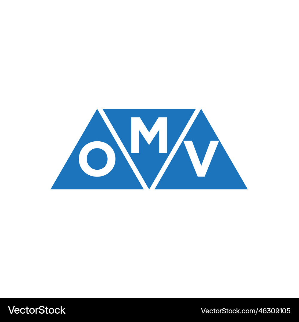 Mov abstract initial logo design on white Vector Image