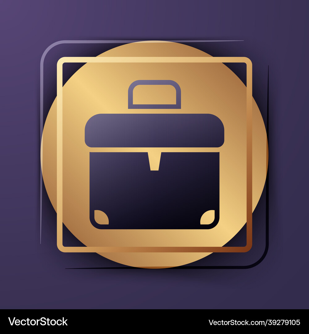 Purple briefcase icon isolated on Royalty Free Vector Image