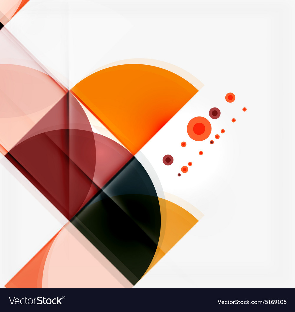 Semicircle triangle pattern Royalty Free Vector Image