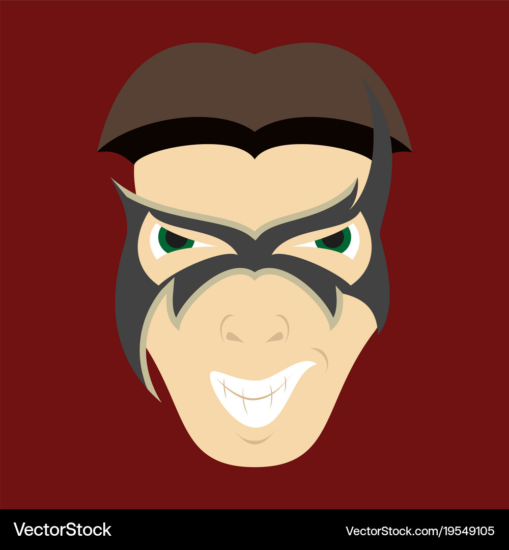 Superhero in action character icon Royalty Free Vector Image