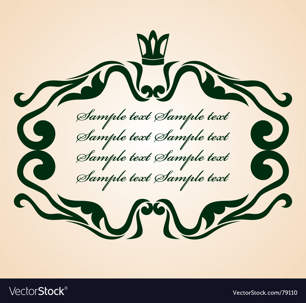 Vintage frame Royalty Free Vector Image - VectorStock