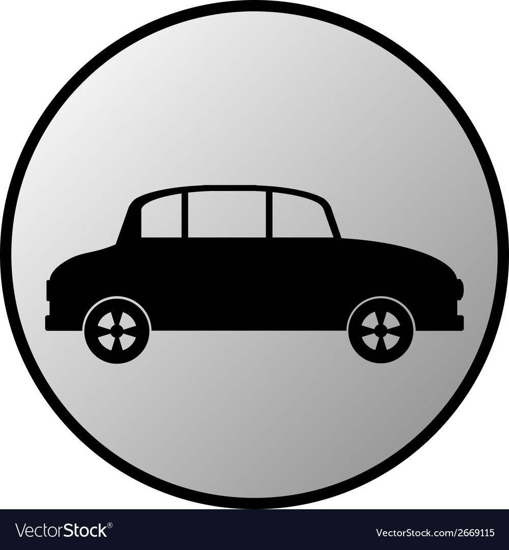 Car button Royalty Free Vector Image - VectorStock