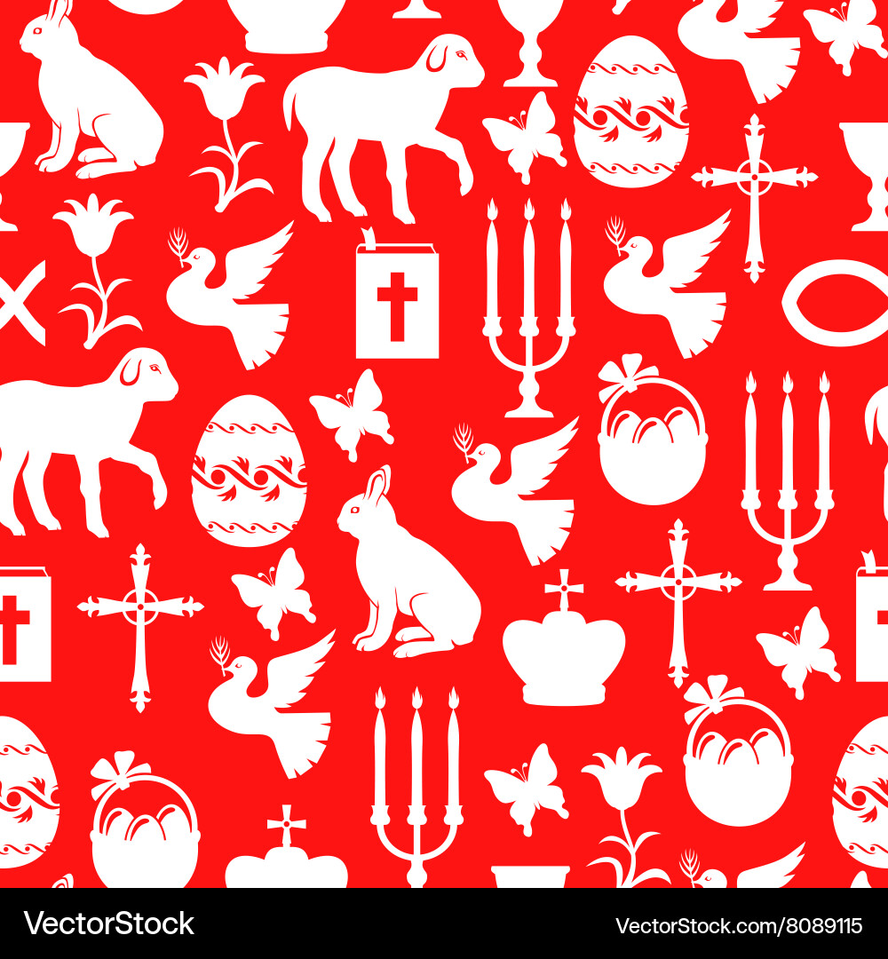 Easter cet red Royalty Free Vector Image - VectorStock
