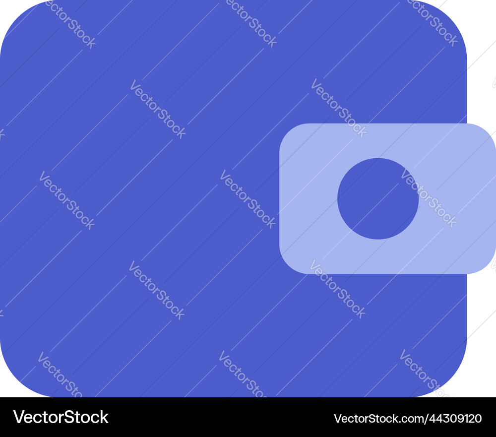 Bank wallet on a white background Royalty Free Vector Image
