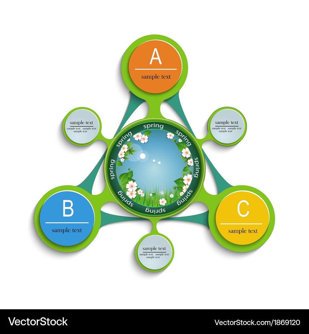 Infographics theme of nature Royalty Free Vector Image