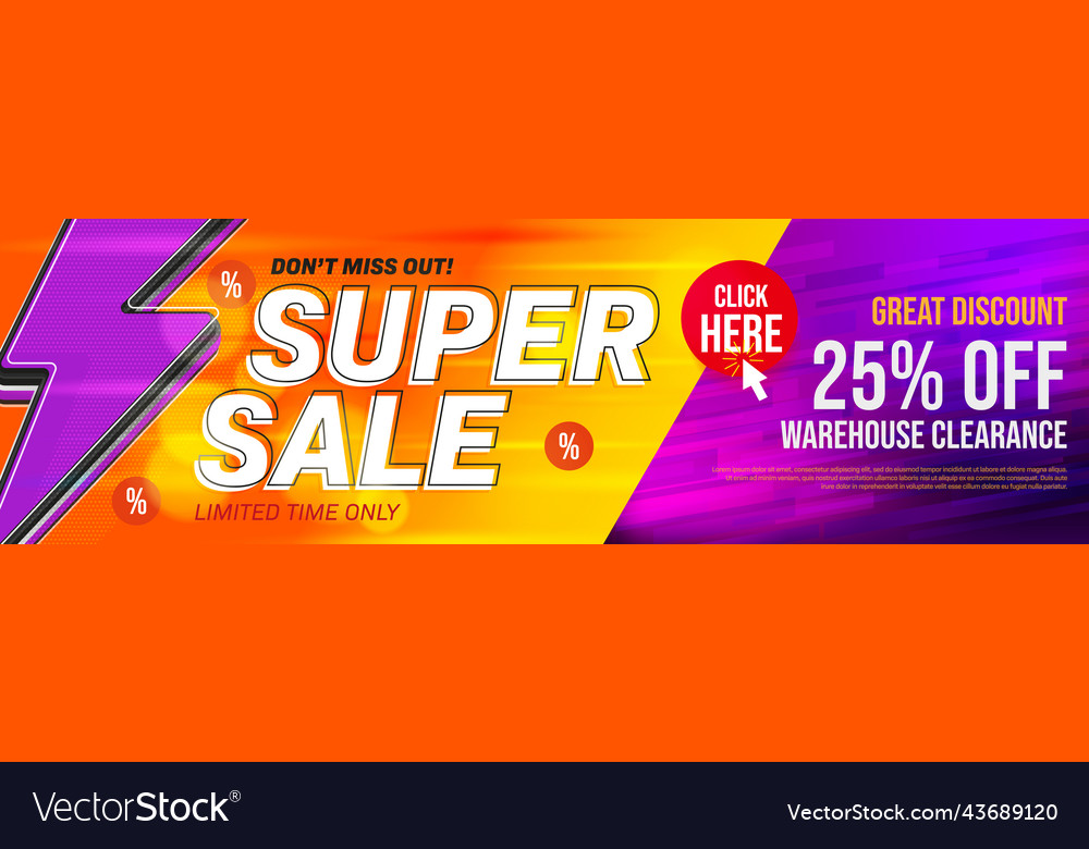 Super Sale Banner Great Stock 25 Percent Off Vector Image super-sale-banner-great-stock-25-percent-off-vector-image