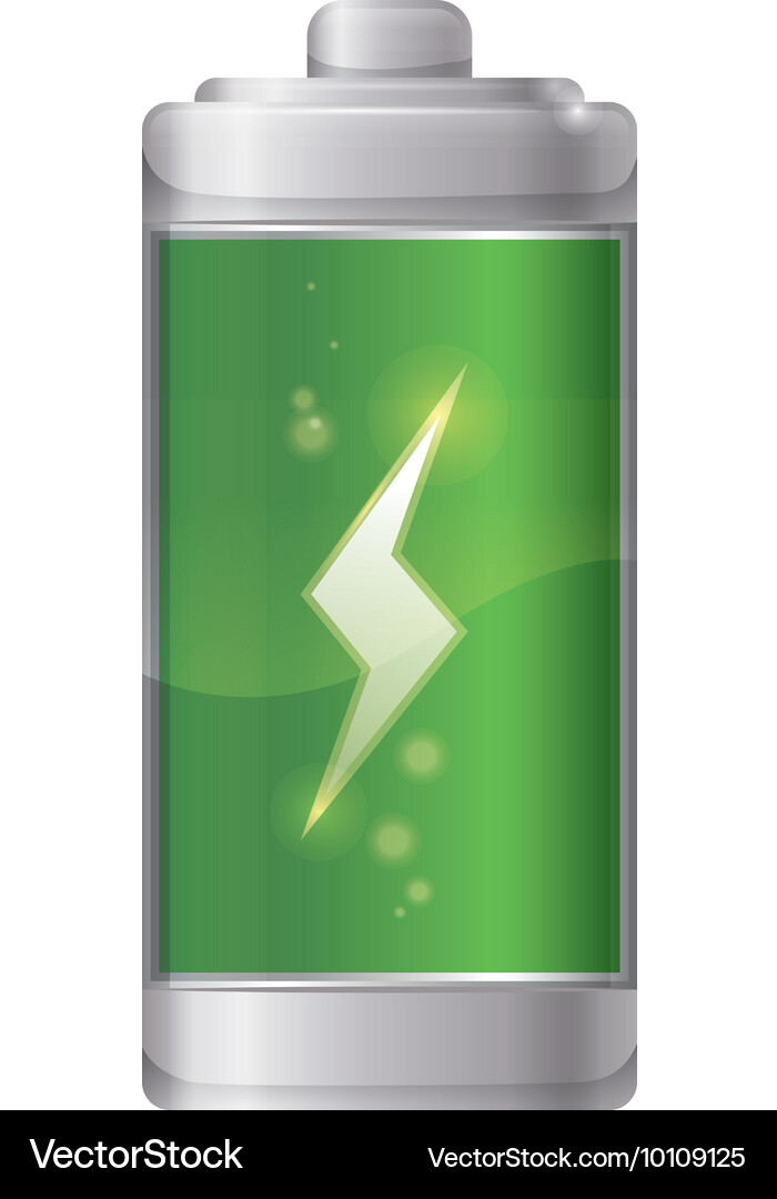 Battery energy power charge icon graphic Vector Image