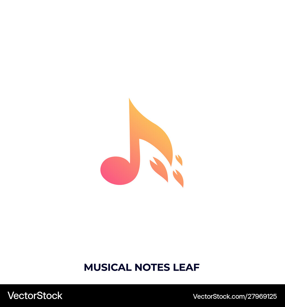 Music line art design template Royalty Free Vector Image