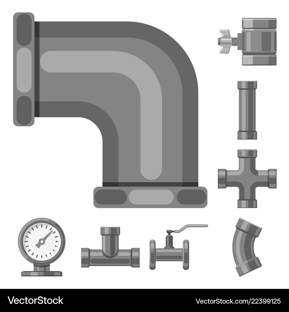 Pipe and tube icon Royalty Free Vector Image - VectorStock
