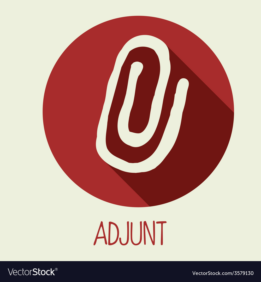 Adjunct icon Royalty Free Vector Image - VectorStock