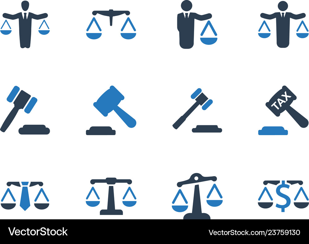 Business law icons Royalty Free Vector Image - VectorStock