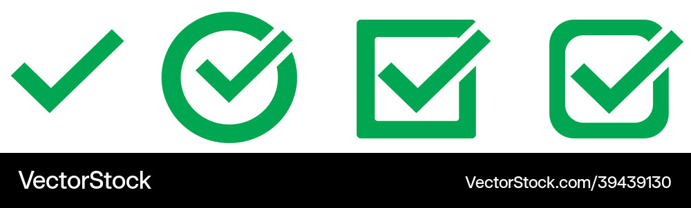 Check mark icon symbols symbol Royalty Free Vector Image