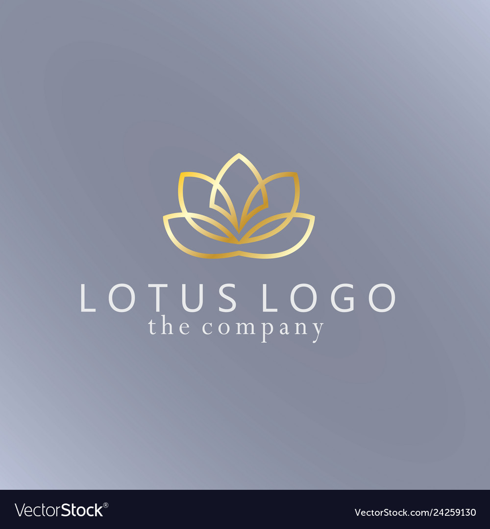 Lotus logo Royalty Free Vector Image - VectorStock