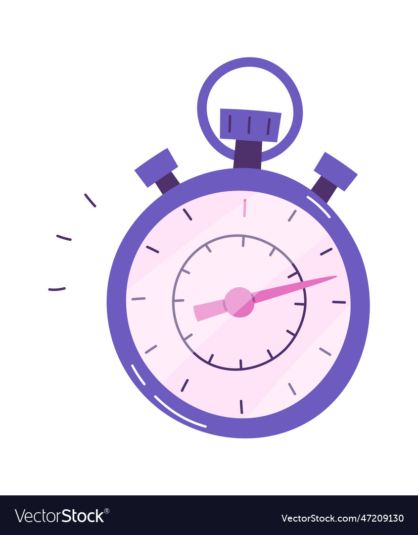 Manual mechanical timer Royalty Free Vector Image