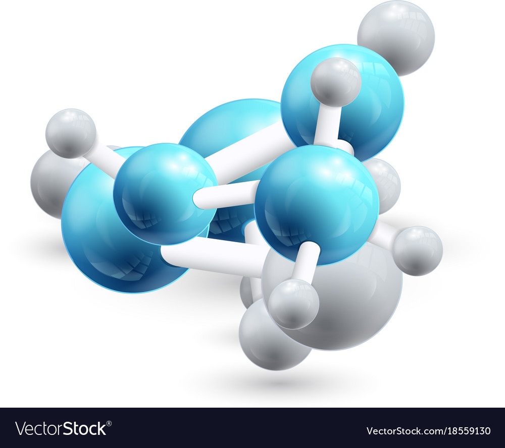 Structural chemical formula object Royalty Free Vector Image