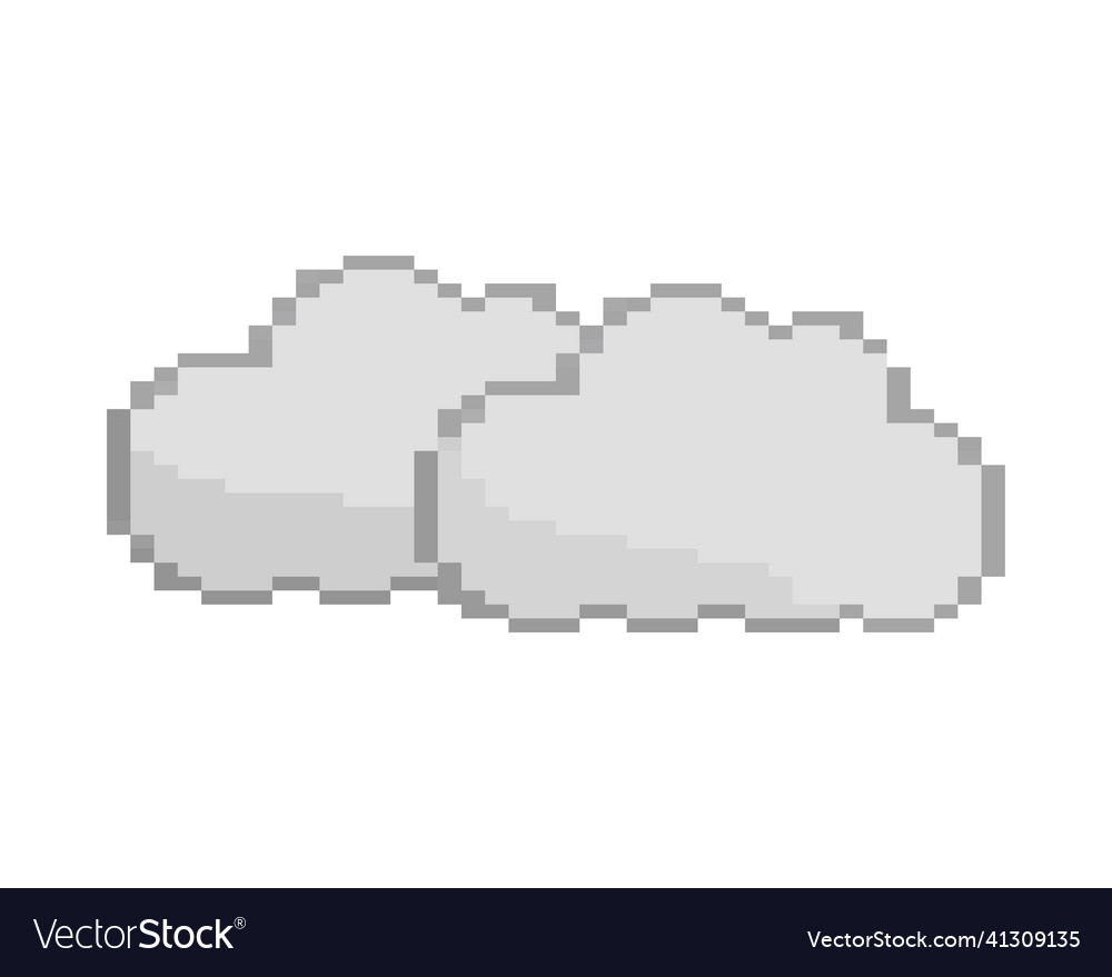 Clouds sky pixel Royalty Free Vector Image - VectorStock