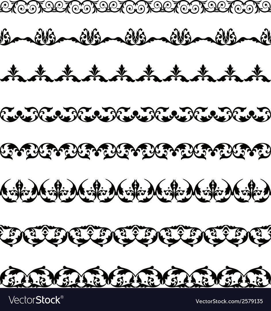Different Borders Royalty Free Vector Image Vectorstock