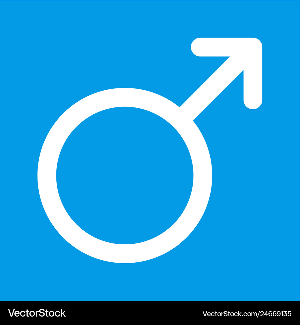 Male sign icon Royalty Free Vector Image - VectorStock