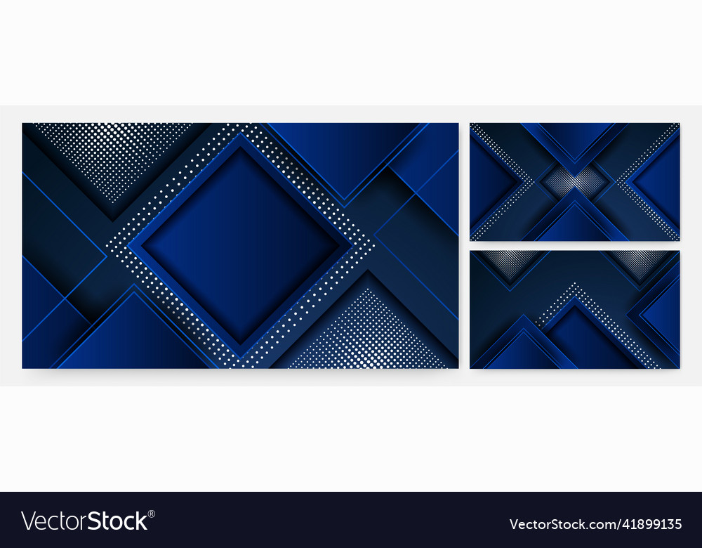 Technology blue colorful abstract design banner Vector Image