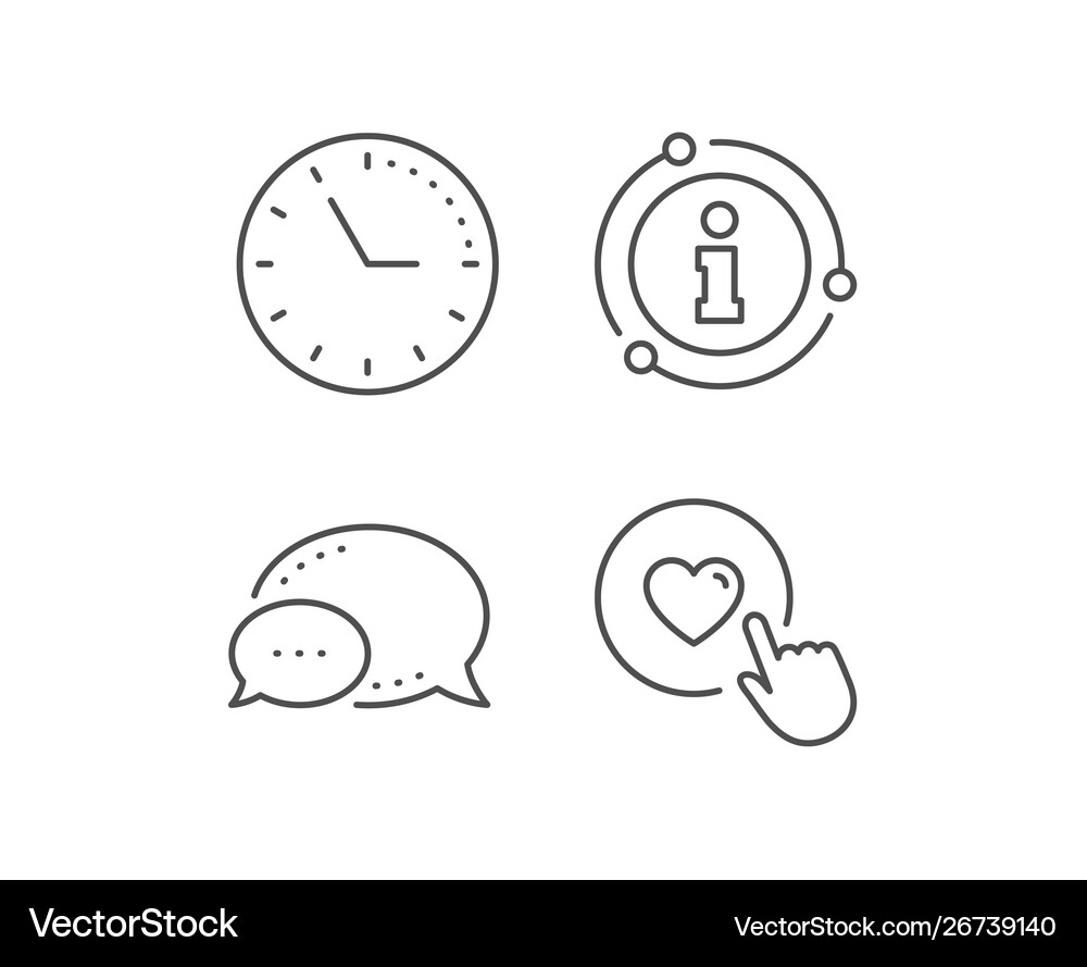 Click like line icon love symbol Royalty Free Vector Image