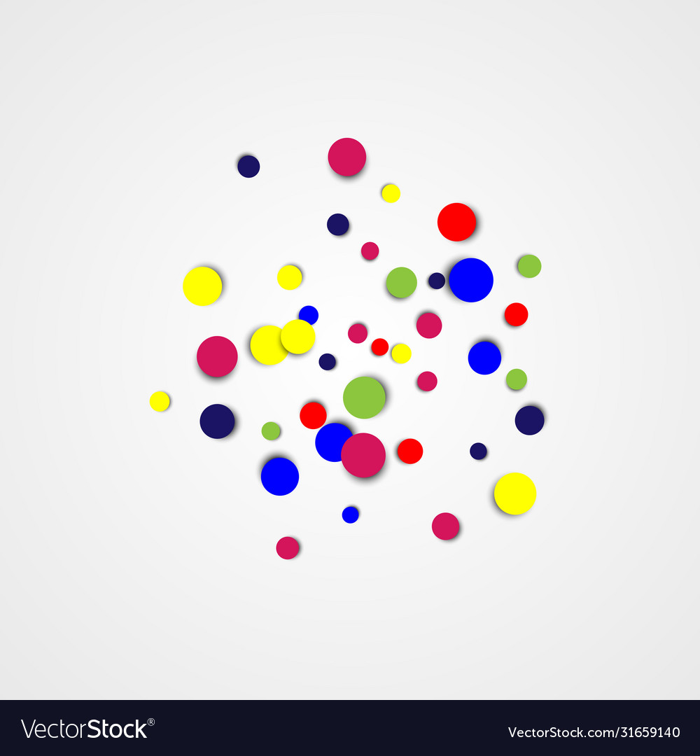 Colorful abstract dot background Royalty Free Vector Image