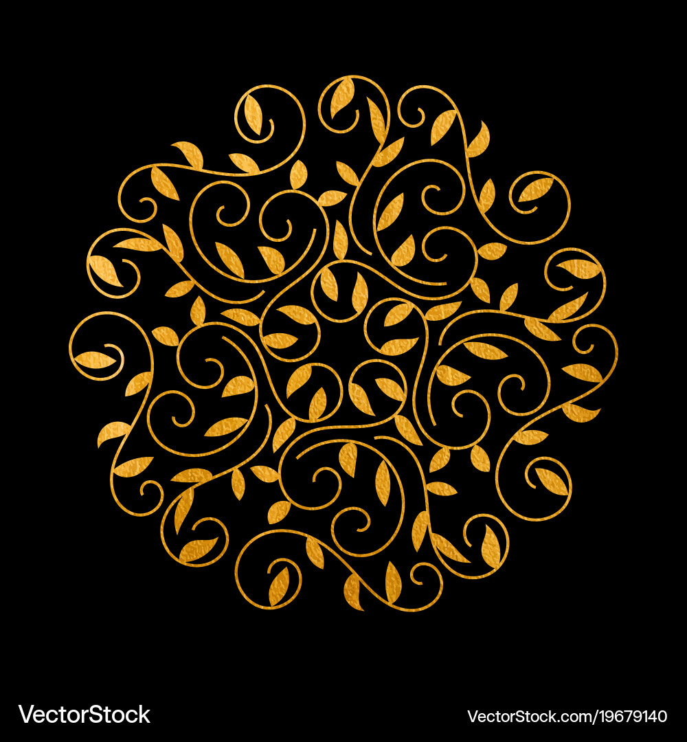 Elegant hand drawn flourish design template Vector Image